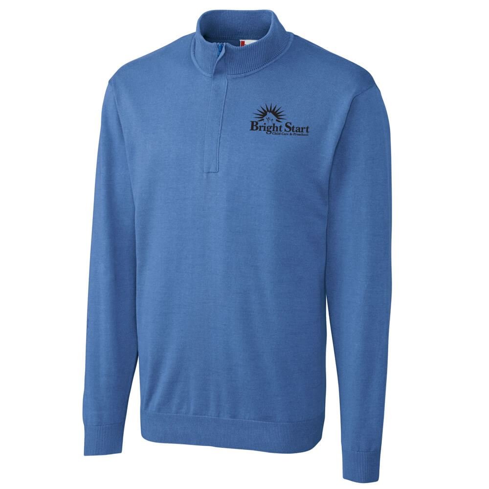 Clique® Men's Imatra Half-Zip Sweater - Embroidered Personalization ...