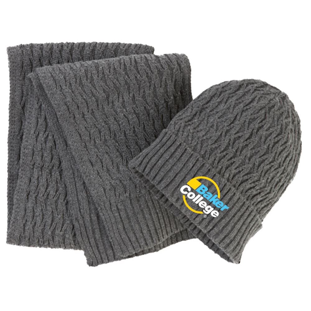Deluxe Beanie & Scarf Set - Embroidered Personalization Available ...