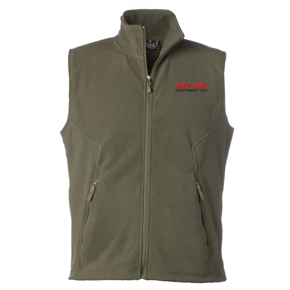 Fossa Apparel Men's Prairie Fleece Vest - Embroidered Personalization ...