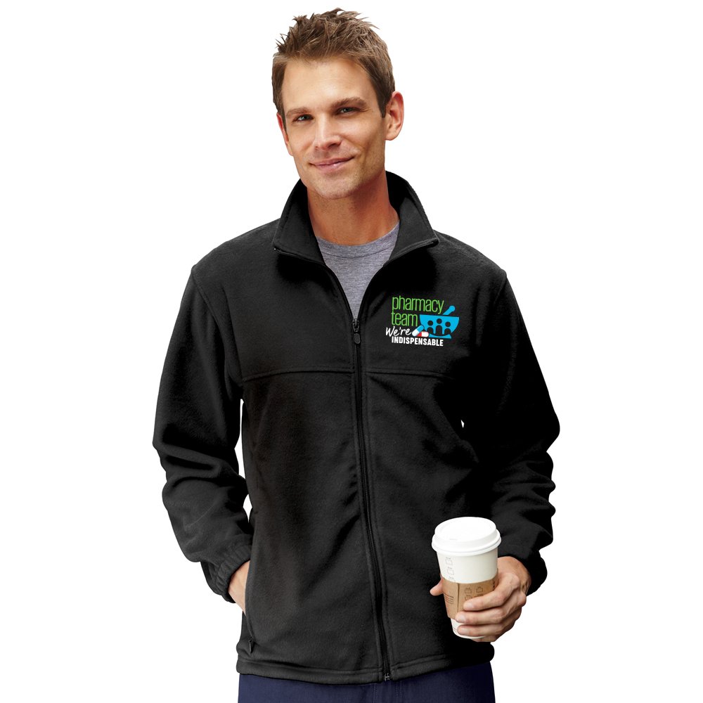 Pharmacy Team Harriton® Men's Fleece Full-Zip Jacket - Embroidered ...