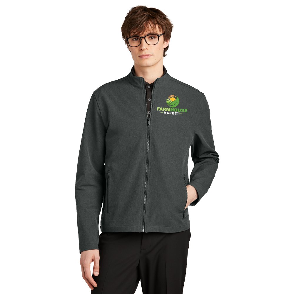 MERCER+METTLE™ Men's Stretch Full-Zip Soft-Shell Jacket - Embroidered ...