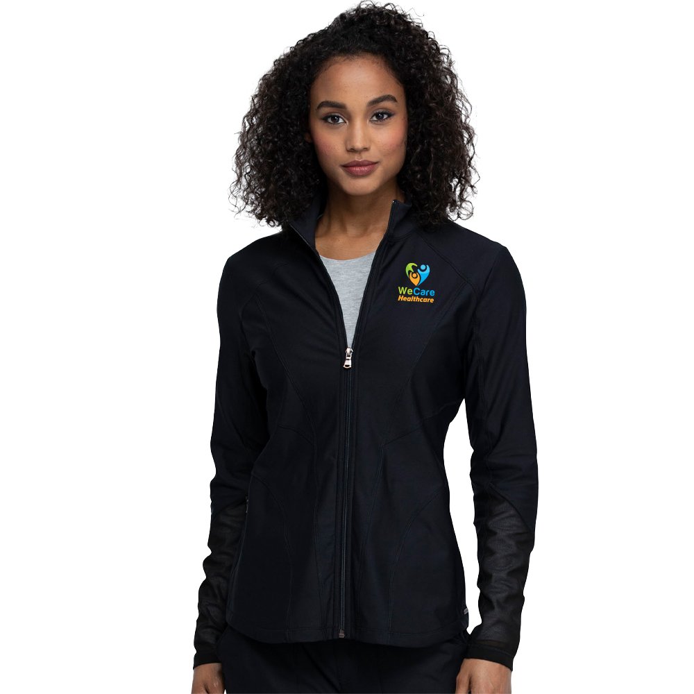 Cherokee® Women's Form 2-Pocket Full-Zip Scrub Jacket - Embroidered ...