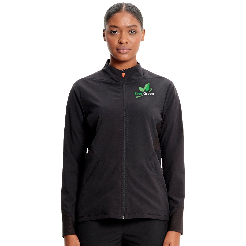 Infinity™ Women's Zip-Front 2-Pocket Scrub Jacket - Embroidered ...