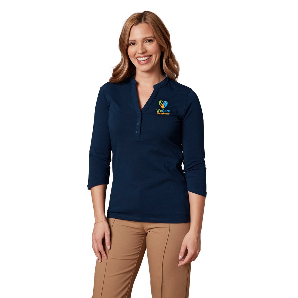 Fossa Apparel® Women's Montauk Henley - Embroidered Personalization ...