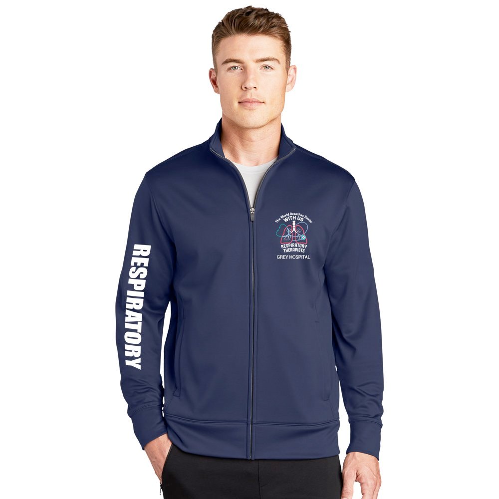 Respiratory Team Sport-Tek® Men's All-Season Lightweight Wicking Fleece ...