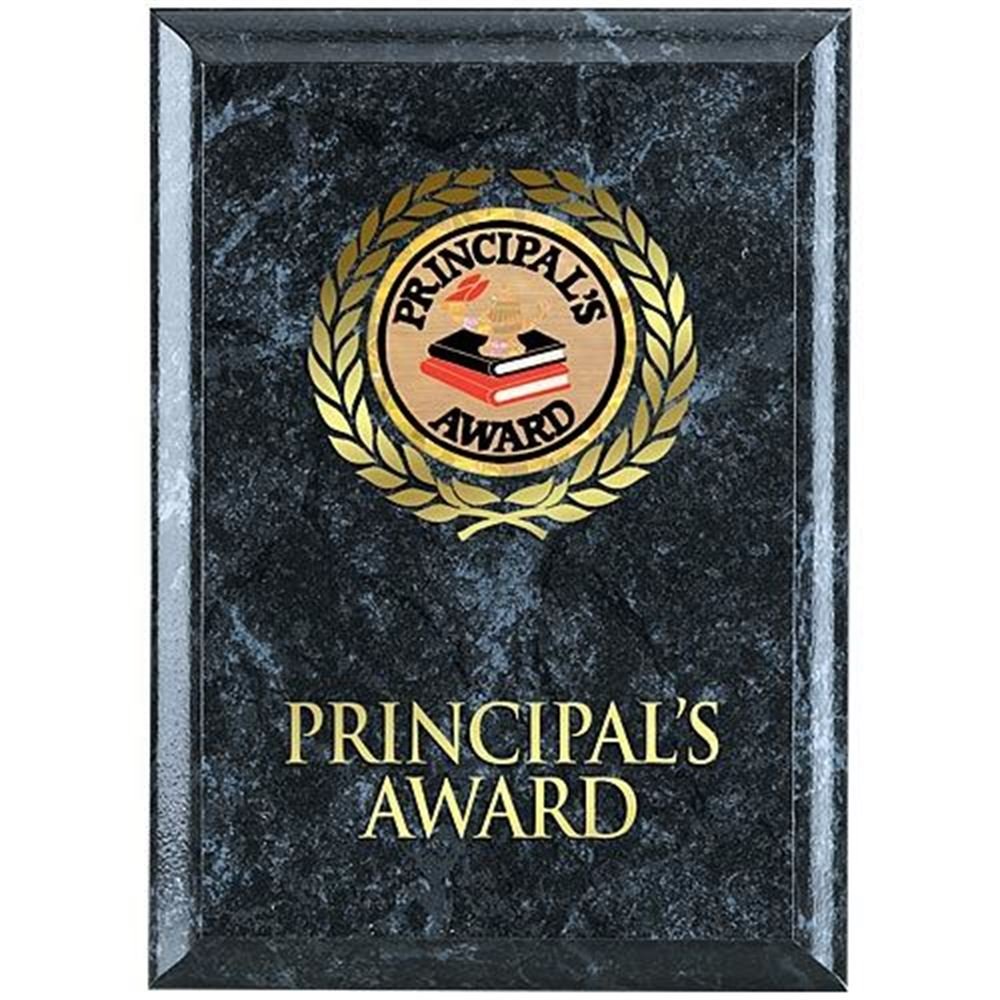 Principal's Award Black Marble Award Plaque | Positive Promotions