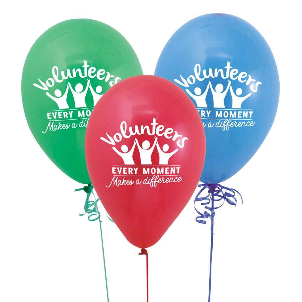 Volunteers: Every Moment Makes A Difference Balloons | Positive Promotions