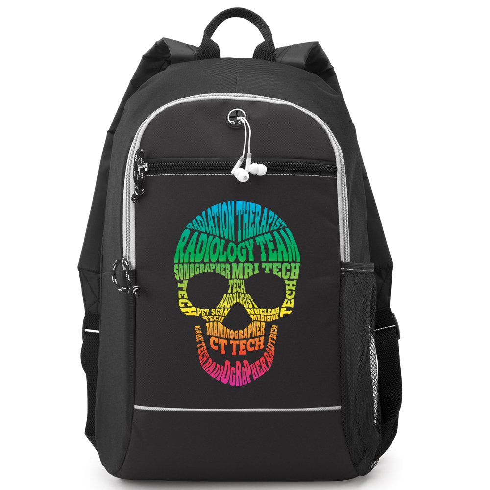 Radiology Team Skull Word Cloud Bayside Backpack | Positive Promotions
