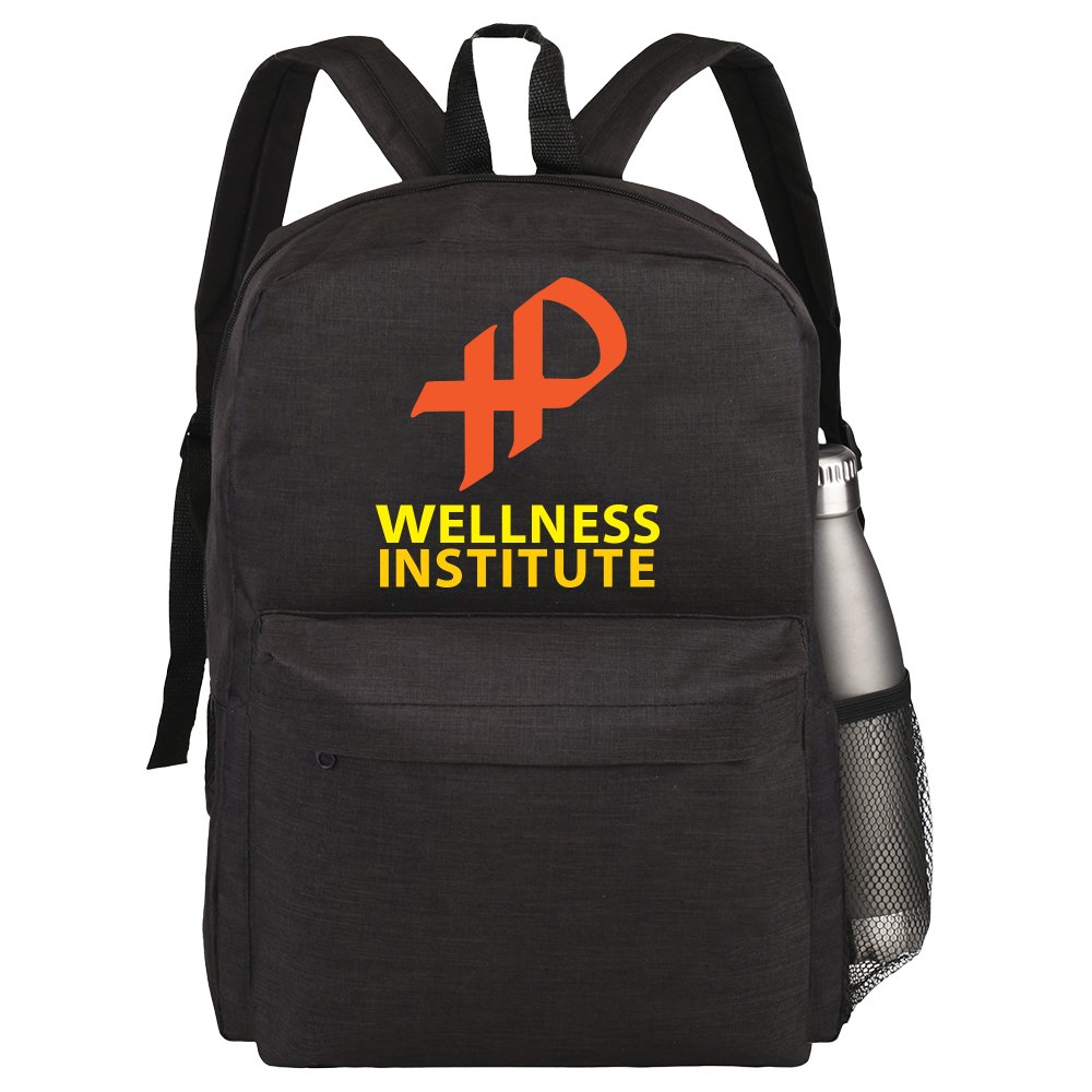 Duo-Tone Heathered Backpack - Full-Color Personalization Available ...
