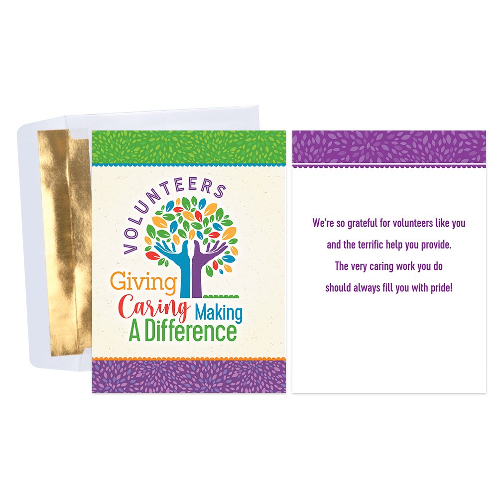 Volunteers: Giving, Caring, Making a Difference Volunteers Greeting ...