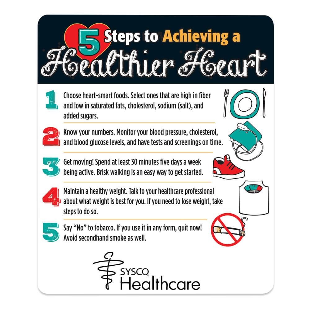 5 Steps To Achieving A Healthier Heart Die-Cut Magnet - Personalization ...