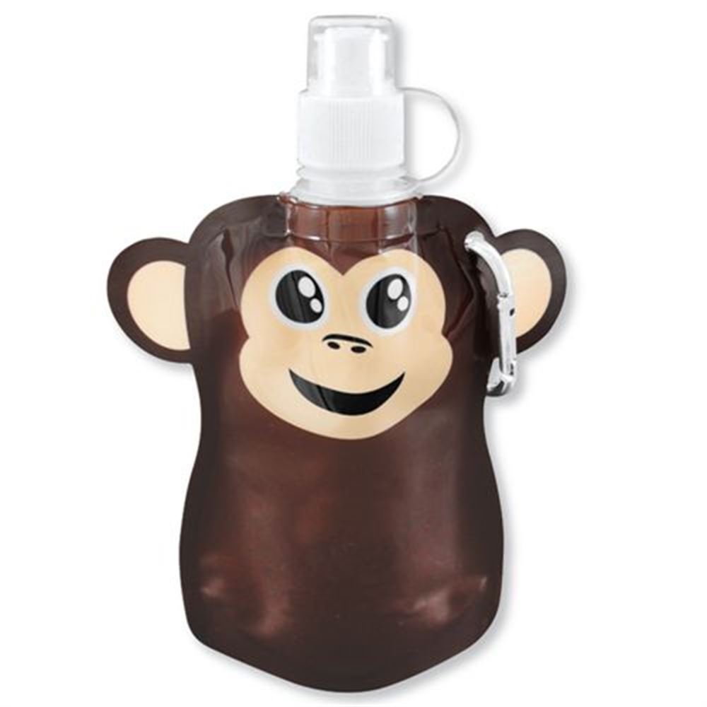 Monkey Pal Flat Water Bottle 12-oz. | Positive Promotions