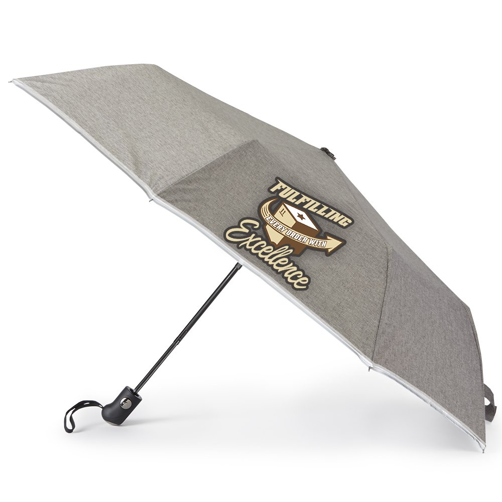 Fulfilling Every Order With Excellence 43" Auto-Open Compact Umbrella ...