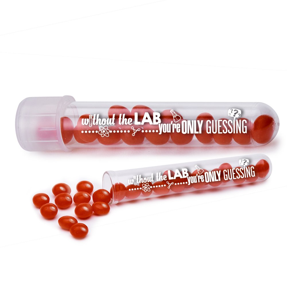 Without The Lab You're Only Guessing Plastic Test Tube filled with ...