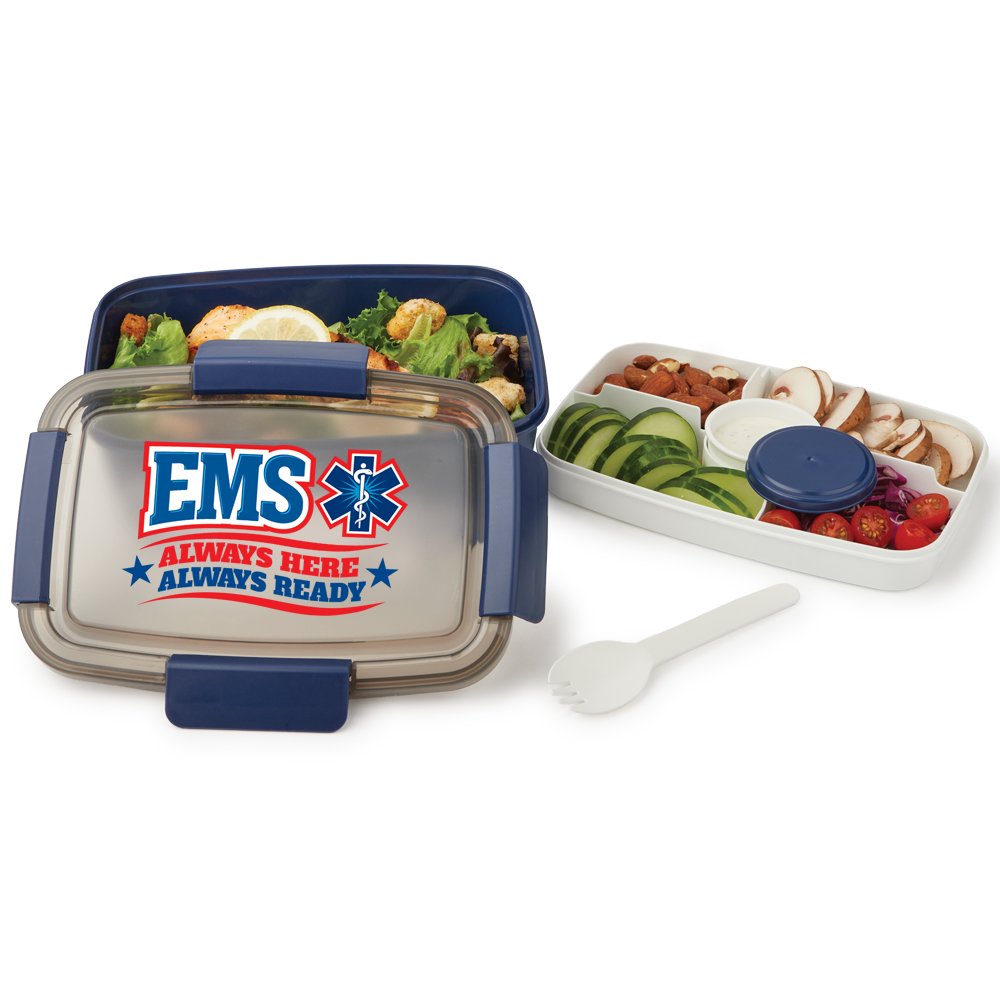 EMS: Always Here, Always Ready Locking Stacker Food Container 68 oz ...