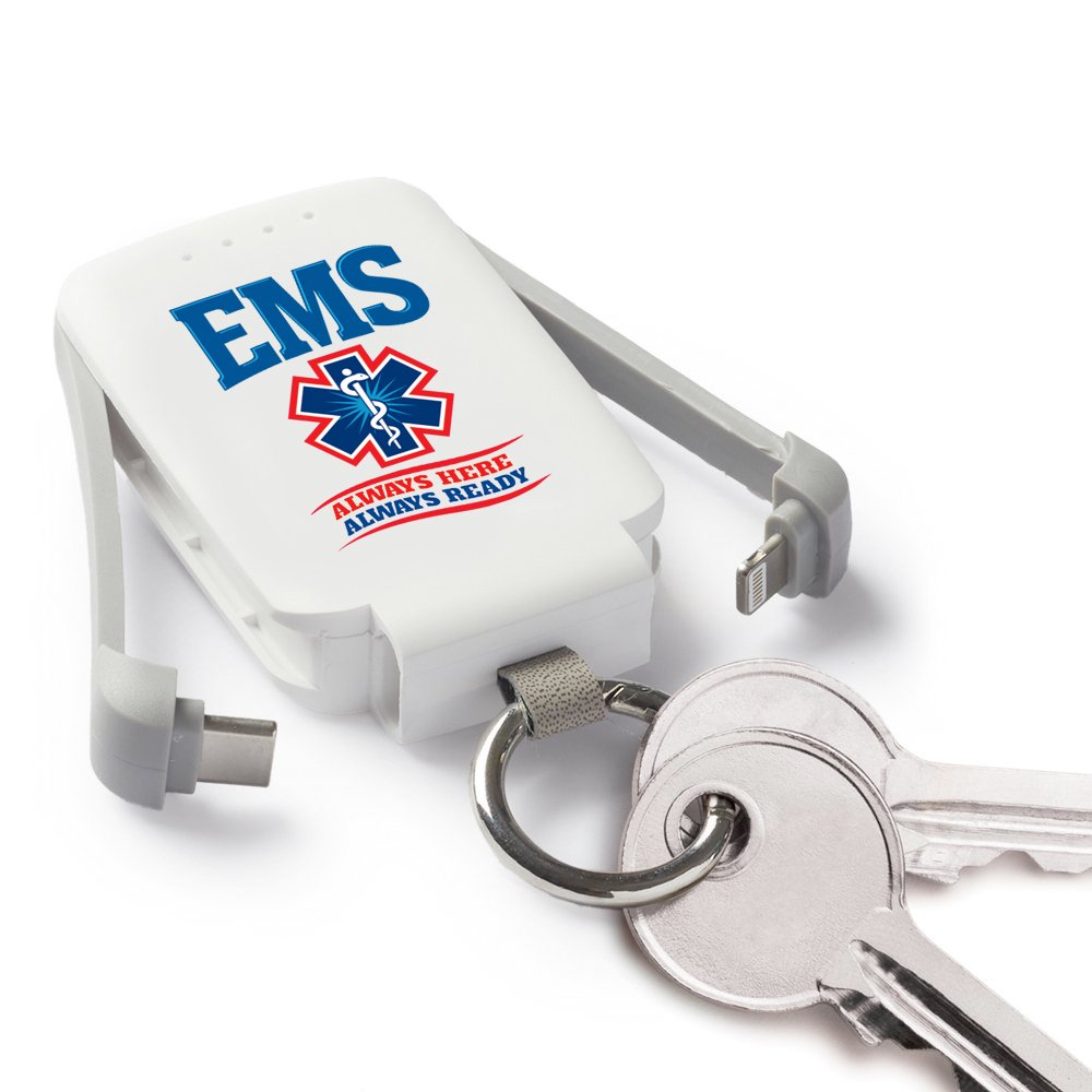 EMS: Always Here, Always Ready 3-in-1 2,000-mAh Mini Power Bank With ...