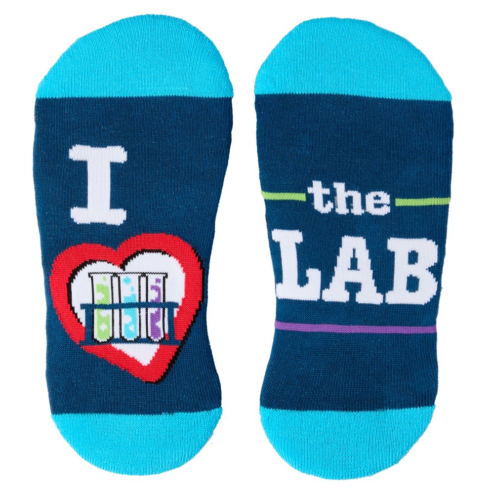 I Heart the Lab "Toe"-tally Awesome Ankle Socks | Positive Promotions