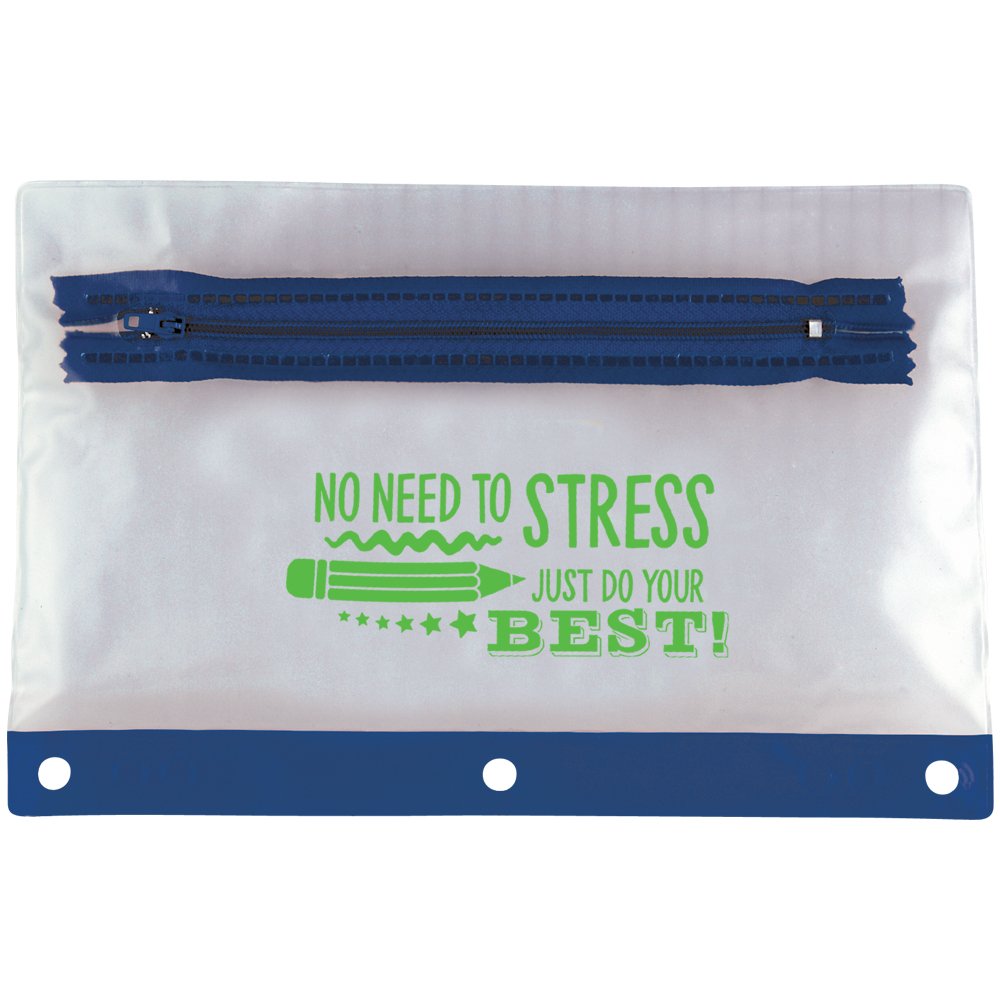 No Need to Stress; Just Do Your Best! Pencil Pouch - Pack of 10 ...