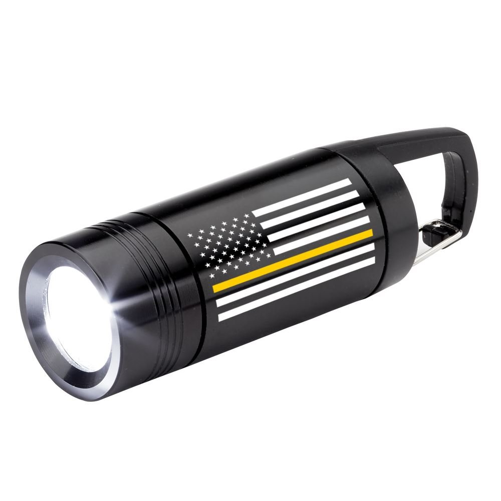 Thin Gold Line Ridgewood LED Carabiner Flashlight | Positive Promotions