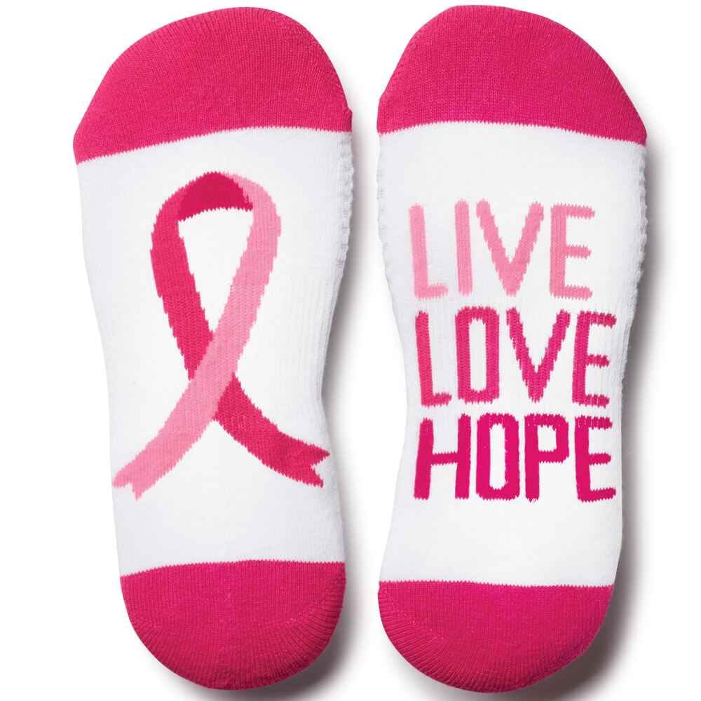 Live, Love, Hope Women's Cushioned Ankle Socks | Positive Promotions