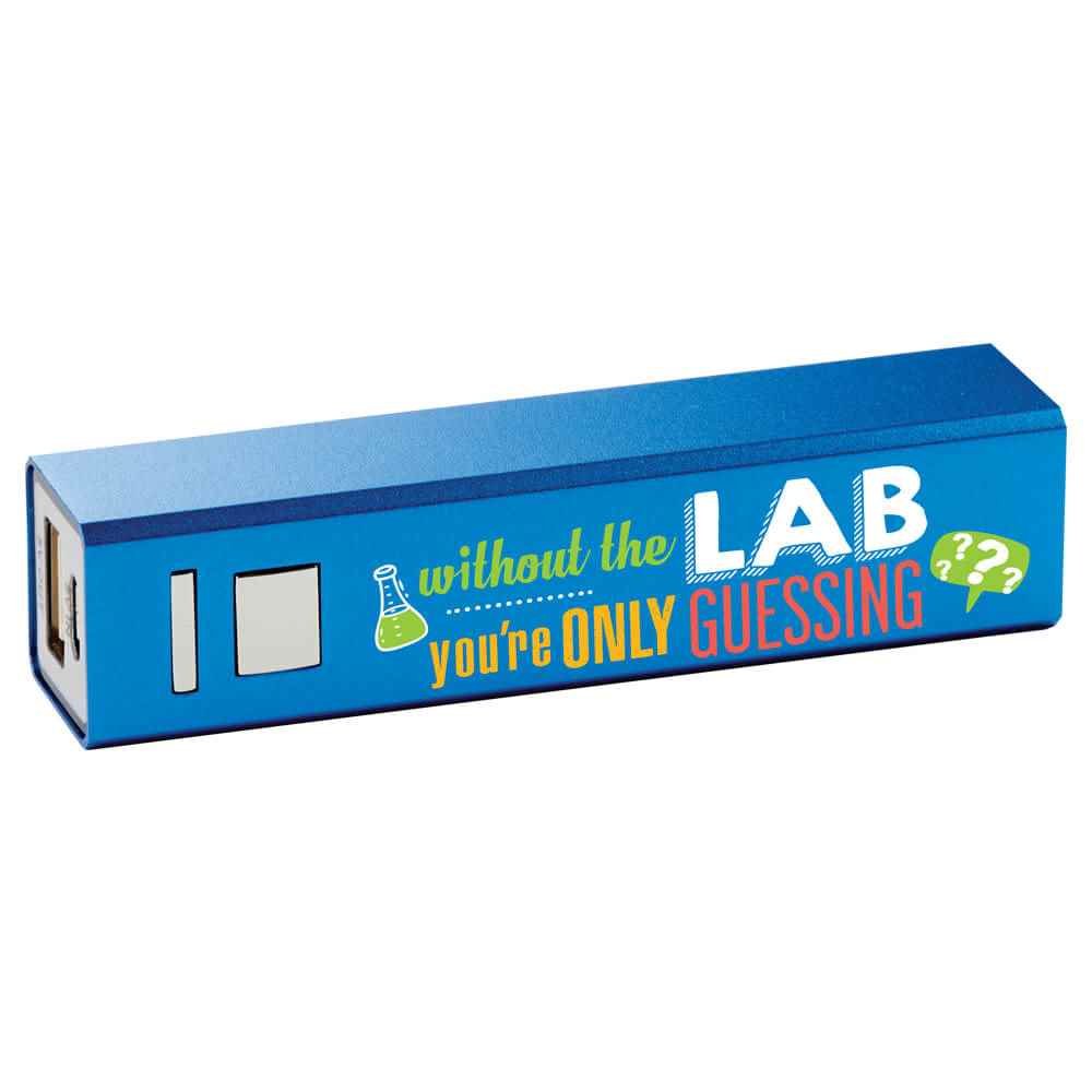 Without The Lab You're Only Guessing Metal Power Bank | Positive Promotions