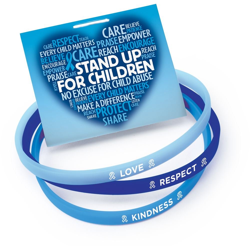 Child Abuse Prevention Mini Silicone Bracelet Trio Set | Positive ...