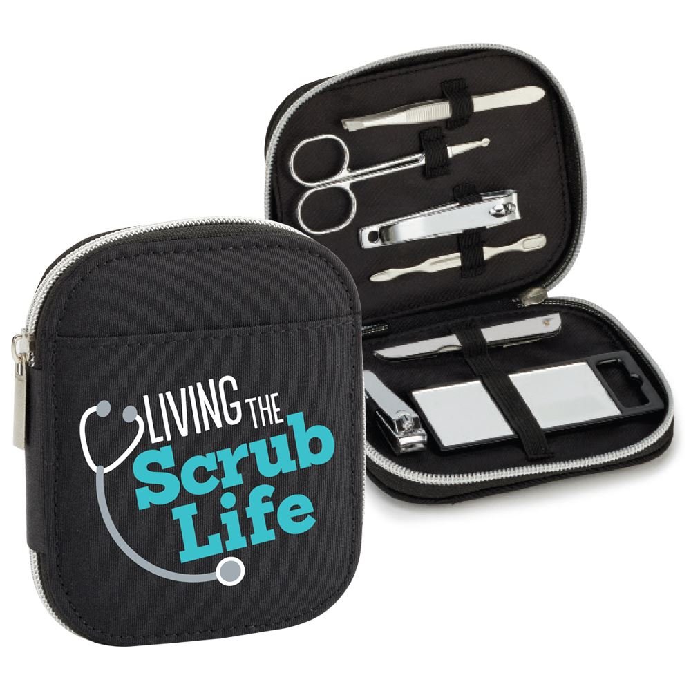 Living The Scrub Life 7-Piece Personal Care Kit | Positive Promotions
