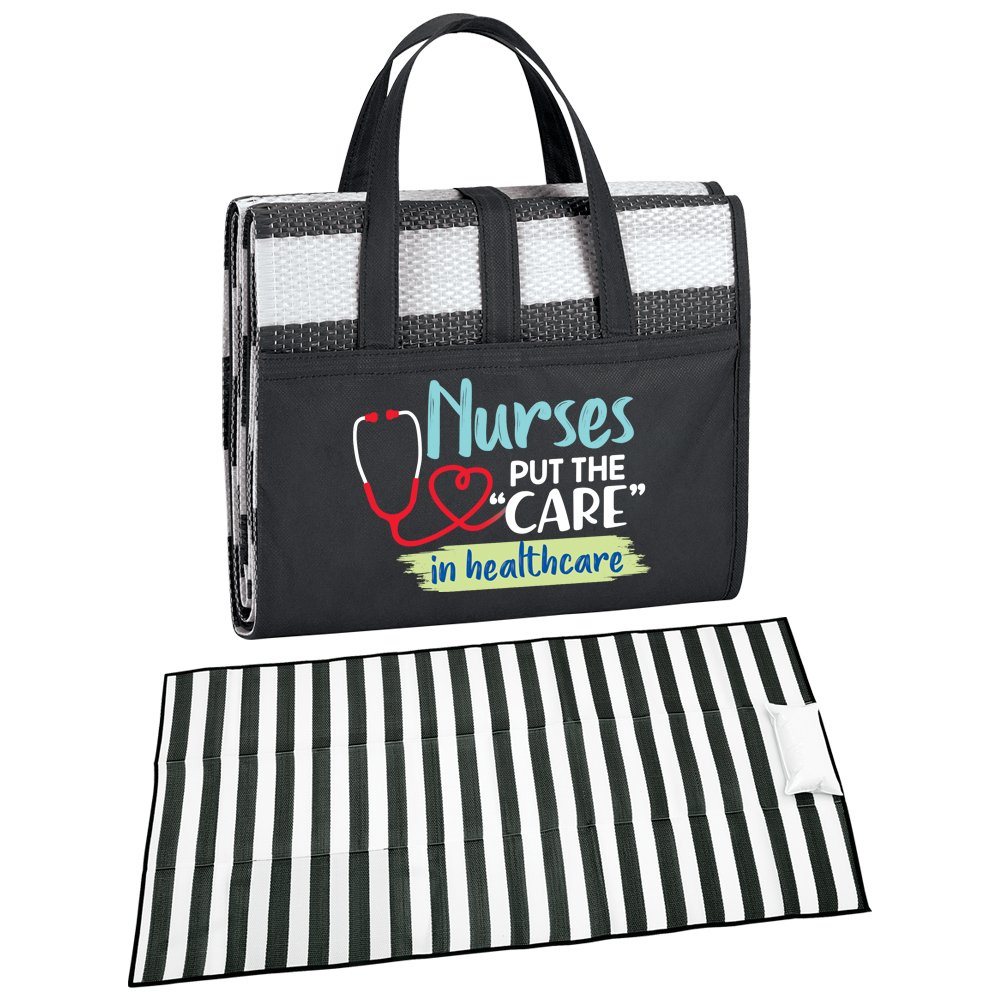 Nurses Put the "Care" in Healthcare Beach Mat | Positive Promotions