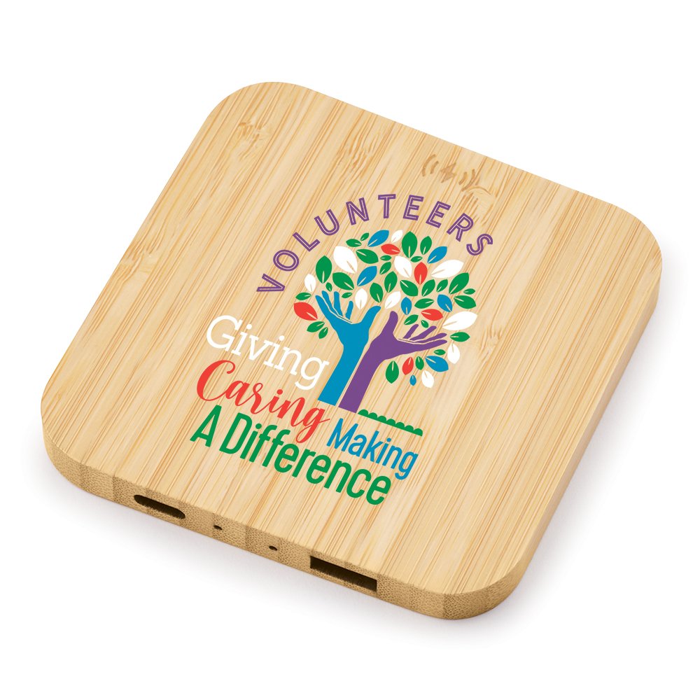 Volunteers: Giving, Caring, Making a Difference Bamboo 10W Wireless ...