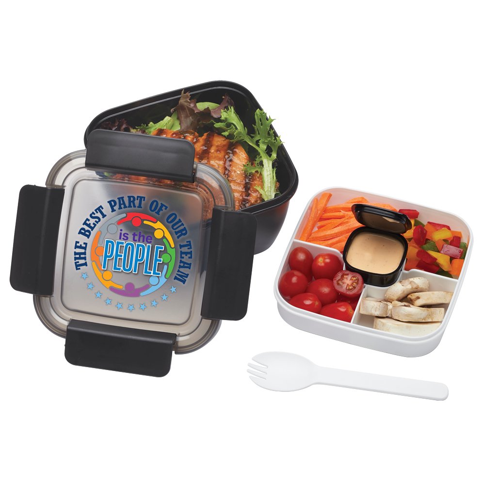 The Best Part of Our Team Is the People Locking Food Container with ...