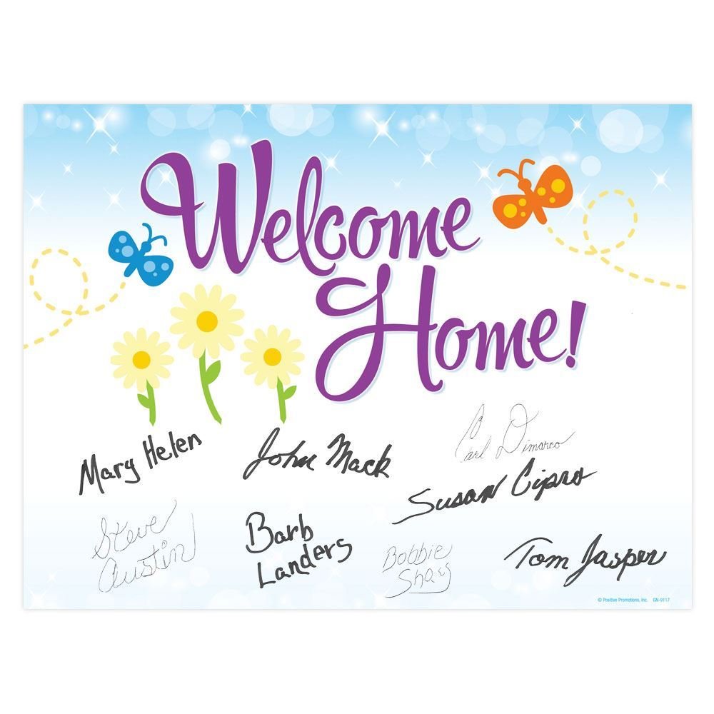 Welcome Home! Door Poster | Positive Promotions