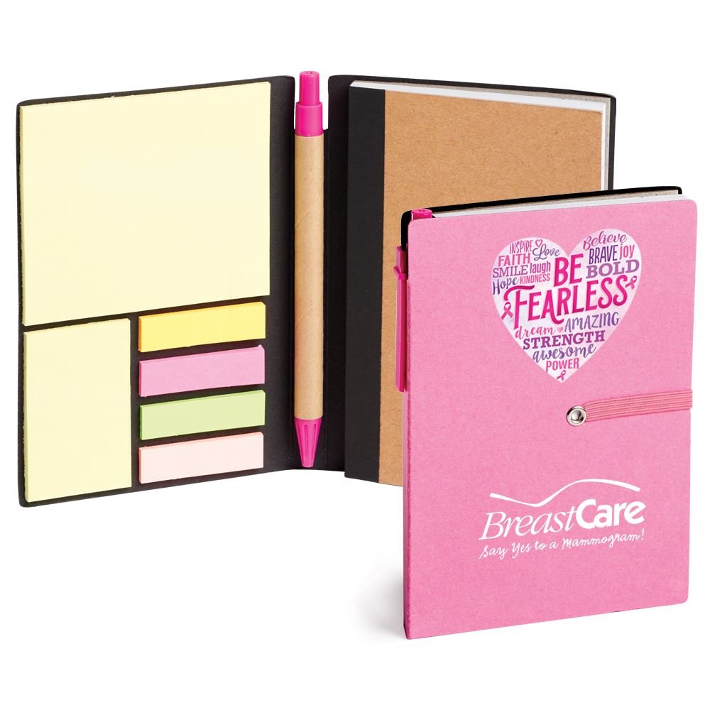 Be Fearless Jotter With Sticky Notes and Pen - Personalization ...
