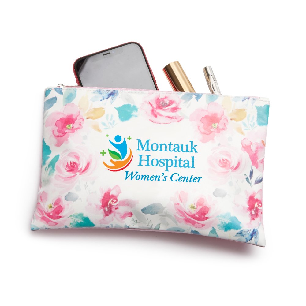 Floral Vinyl Pouch - Personalization Available | Positive Promotions