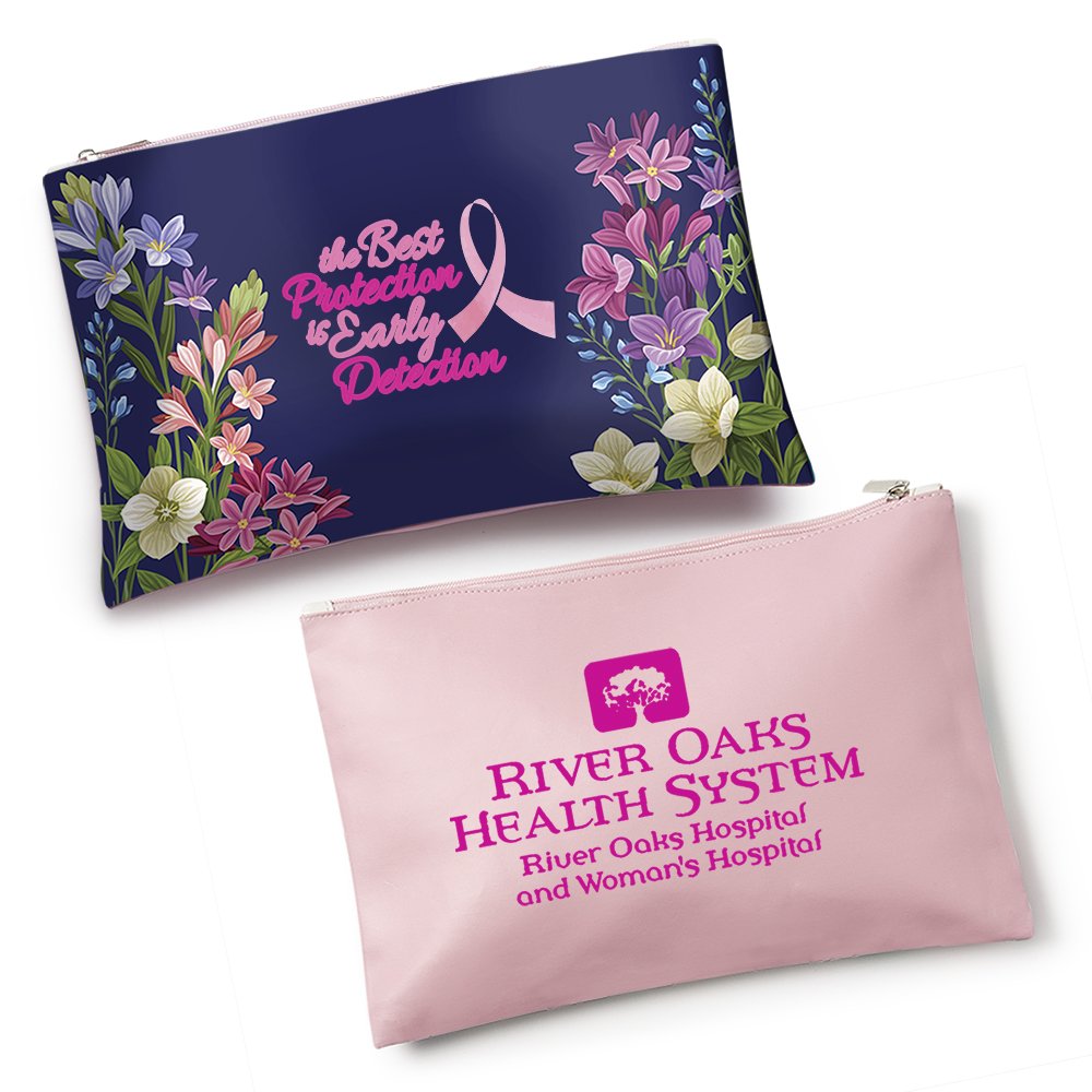The Best Protection Is Early Detection Floral Carry-All Pouch - One ...