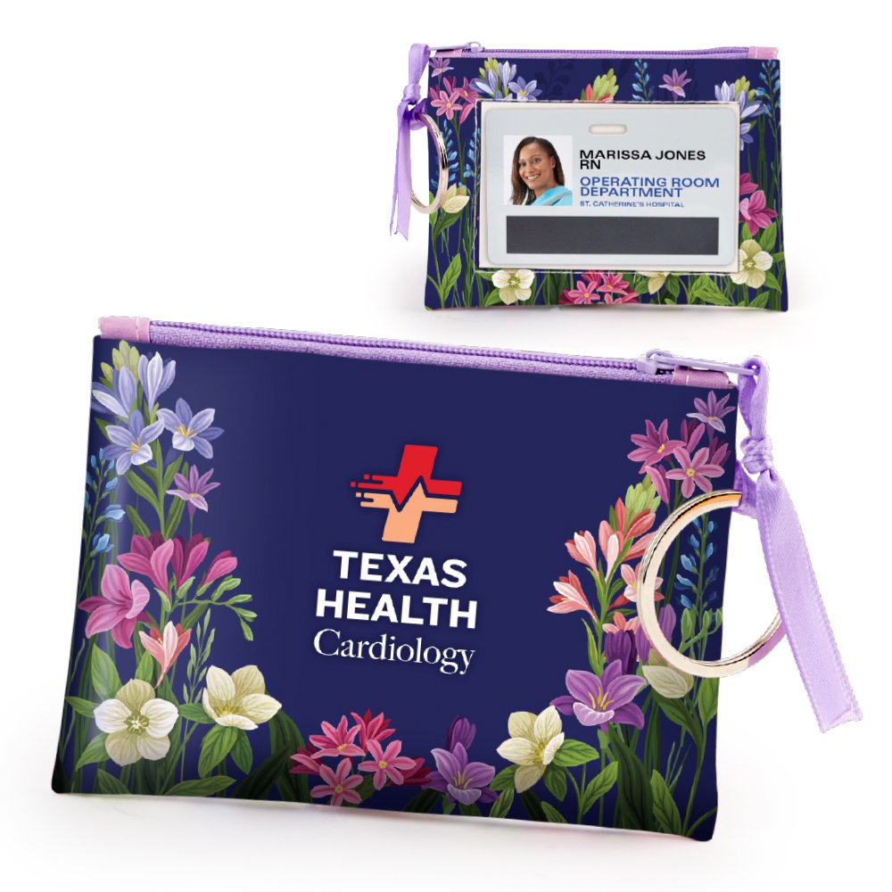 Floral Zipper ID Wallet | Positive Promotions
