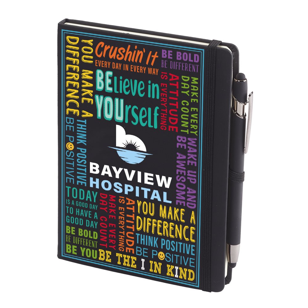 Motivational Word Cloud Jotter With Sticky Notes & Pen ...