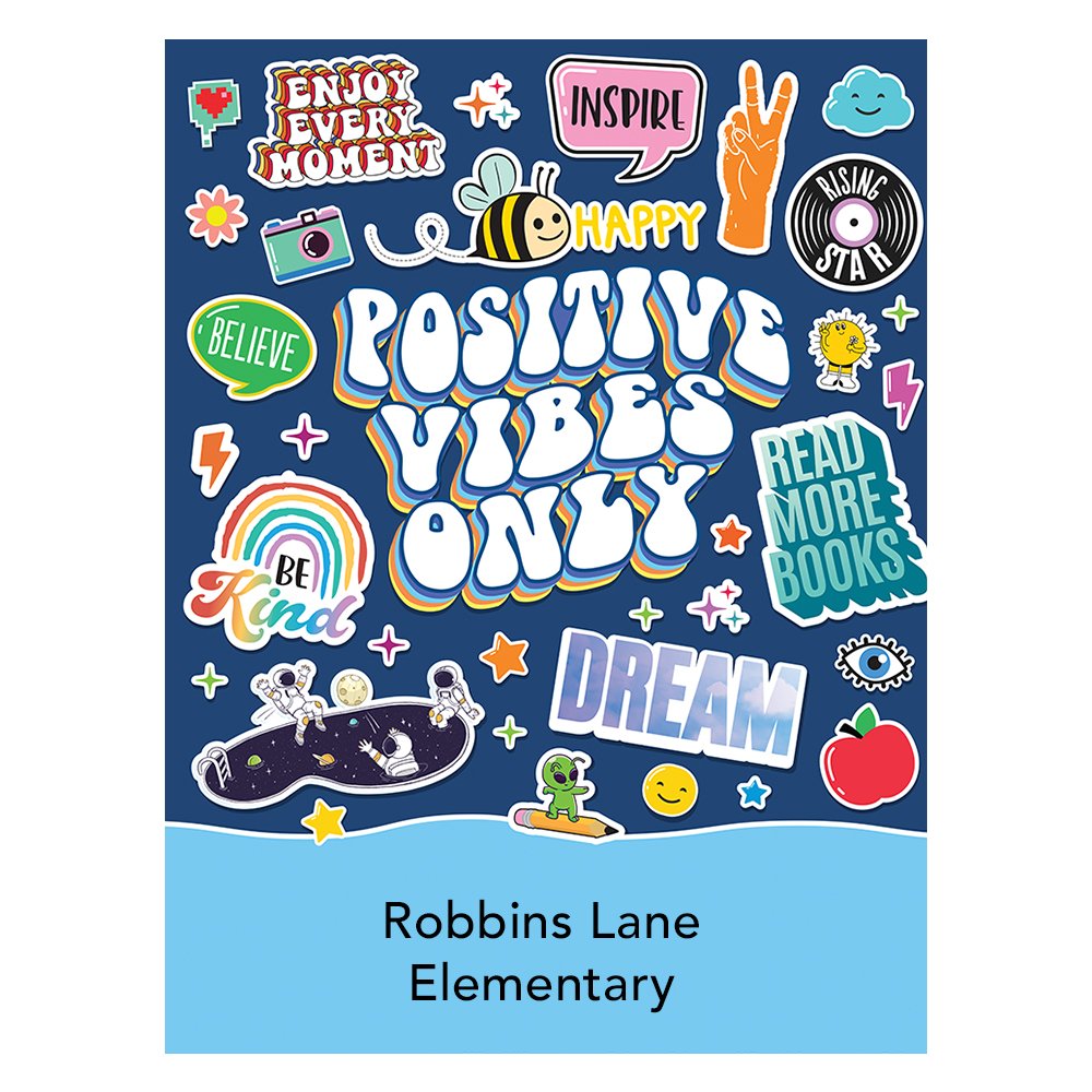 Positive Vibes Only School-to-Home Student Folder - Personalization ...