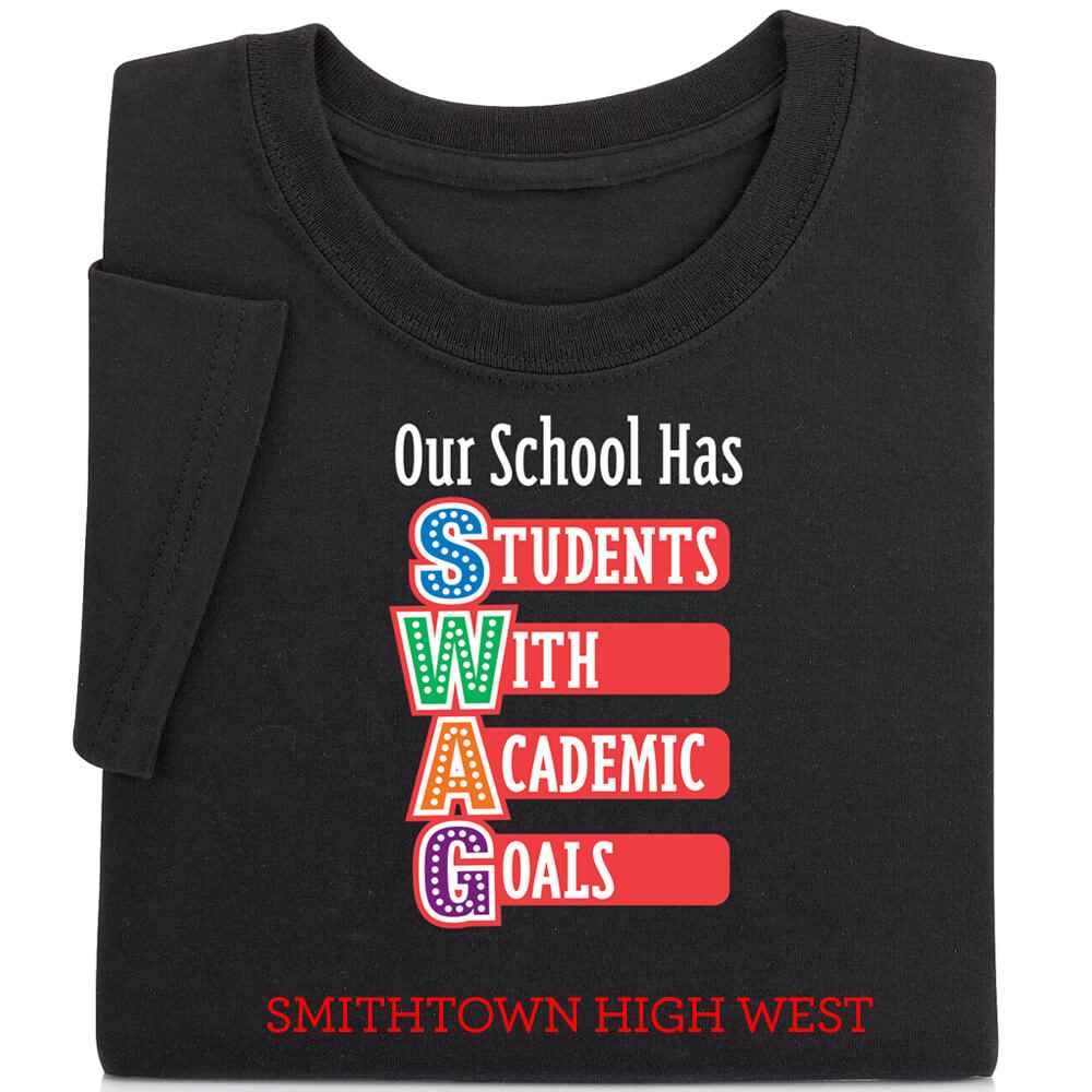 Our School Has SWAG Youth T-Shirt - Silkscreened Personalization ...