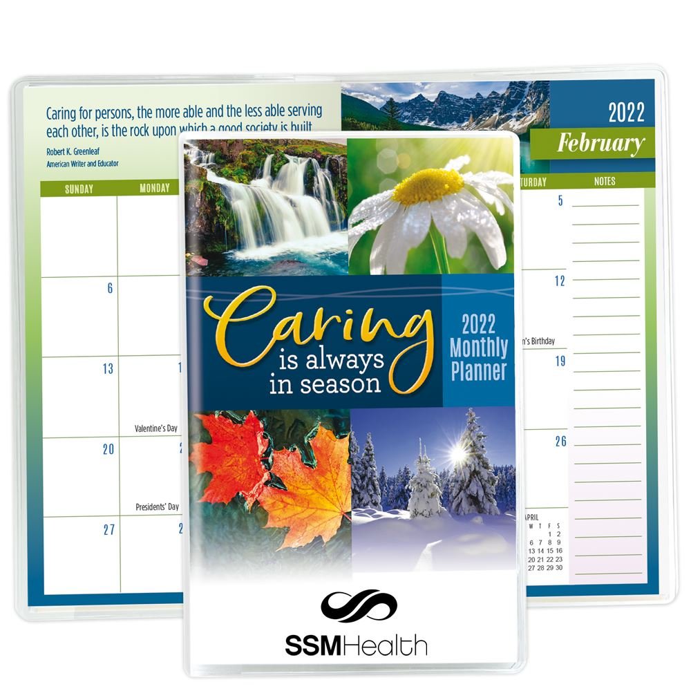 Caring Is Always In Season 2019 Planner With Protective Vinyl Sleeve