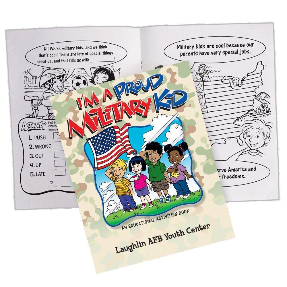 I'm A Proud Military Kid Educational Activities Book | Positive Promotions