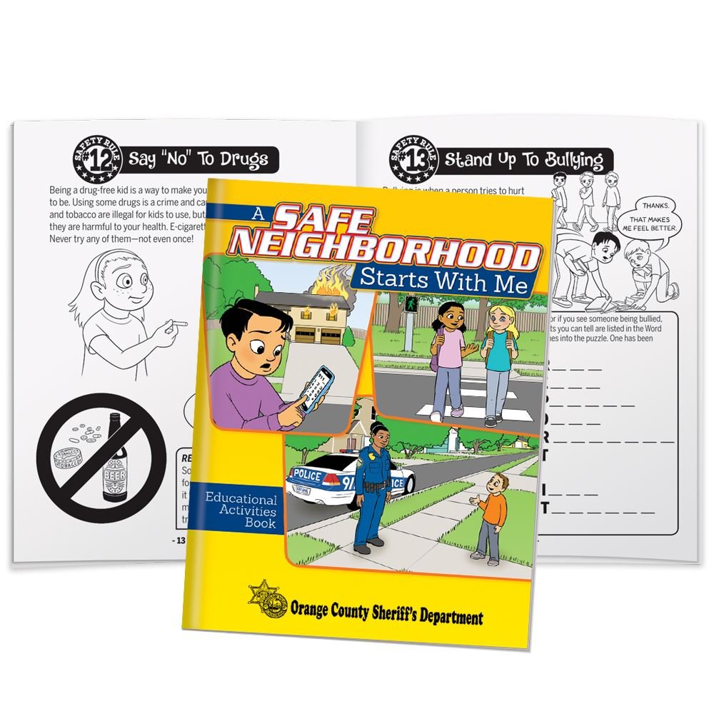 A Safe Neighborhood Starts With Me Educational Activities Book ...