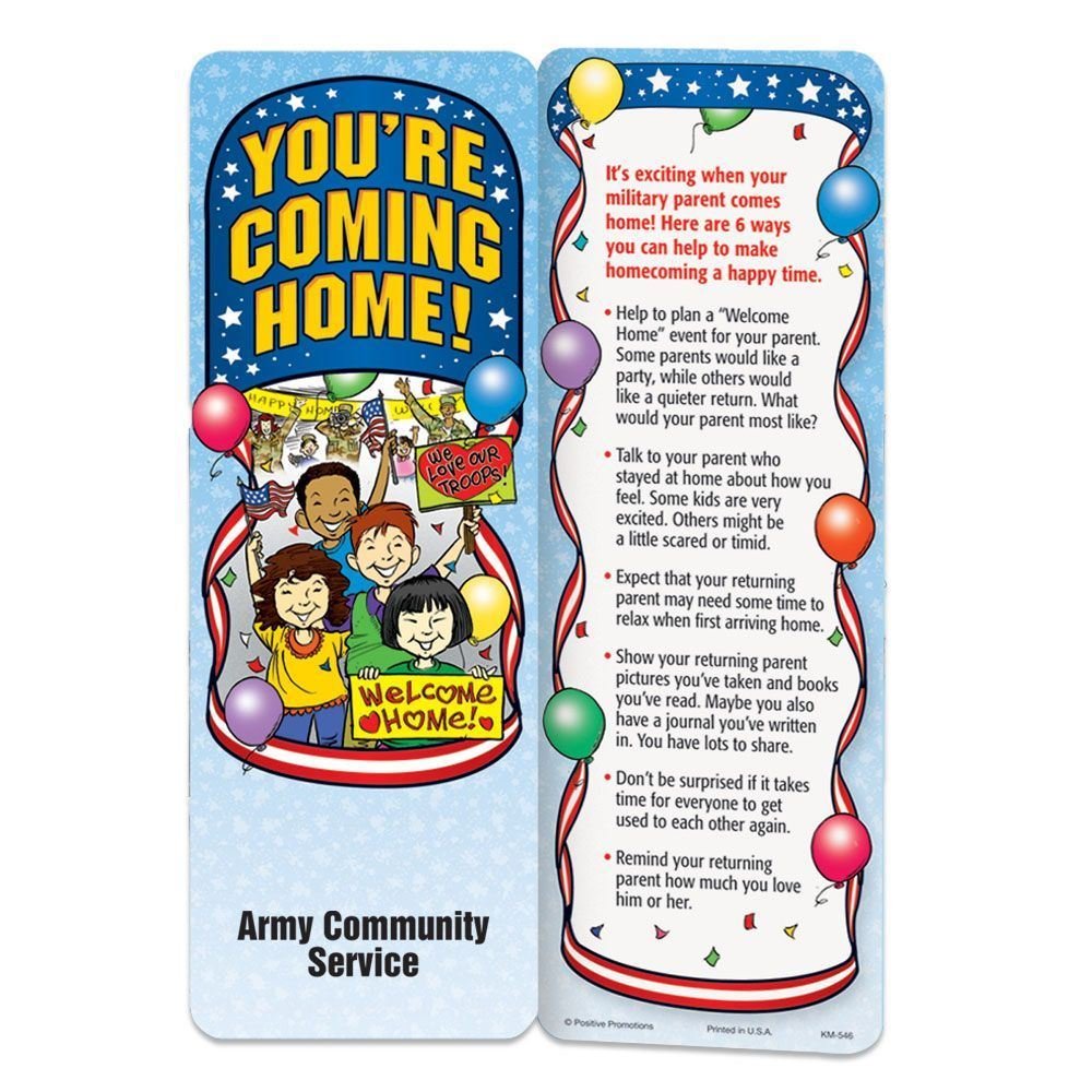 You're Coming Home! Bookmark - Personalization Available | Positive ...