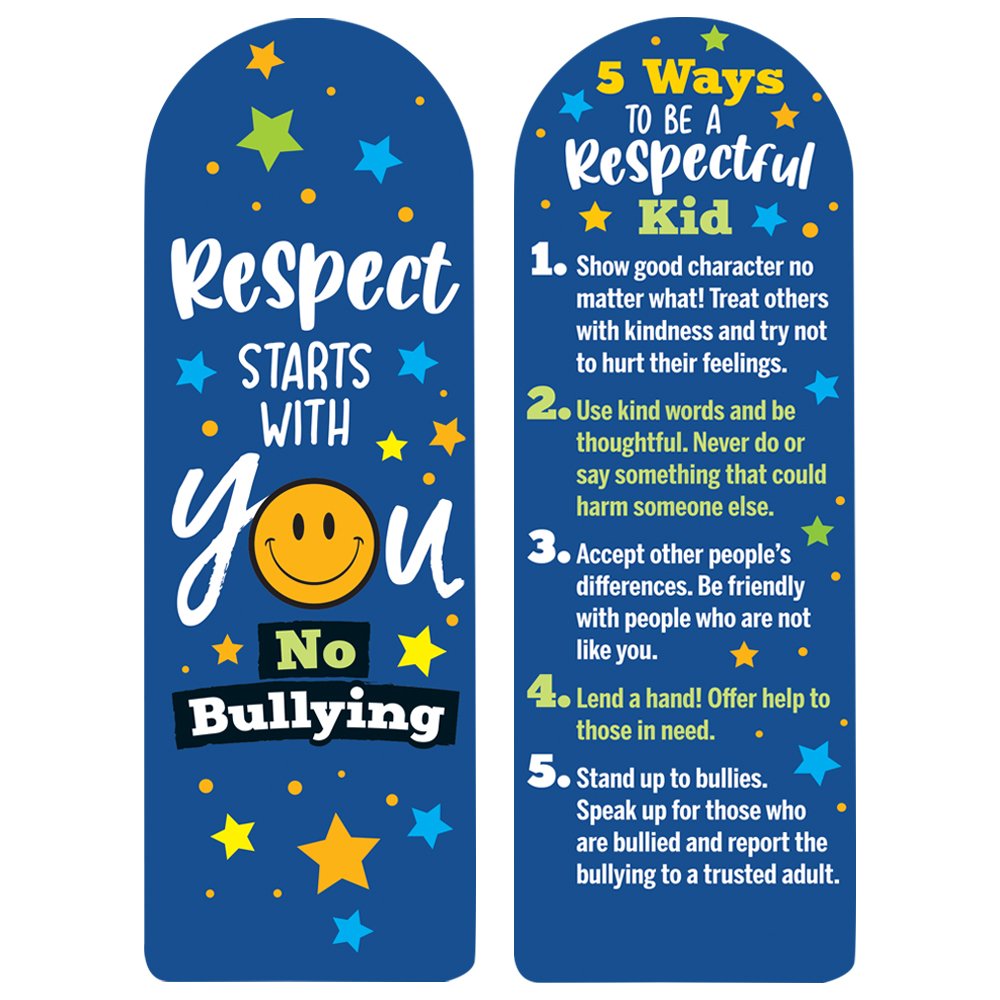 Respect Starts With You: No Bullying Die-Cut Bookmark - Pack of 100 ...