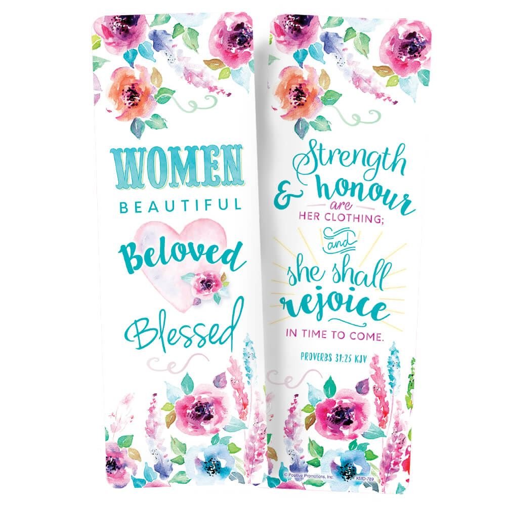Women: Beautiful. Beloved. Blessed. Deluxe Bookmark - Pack of 15 ...