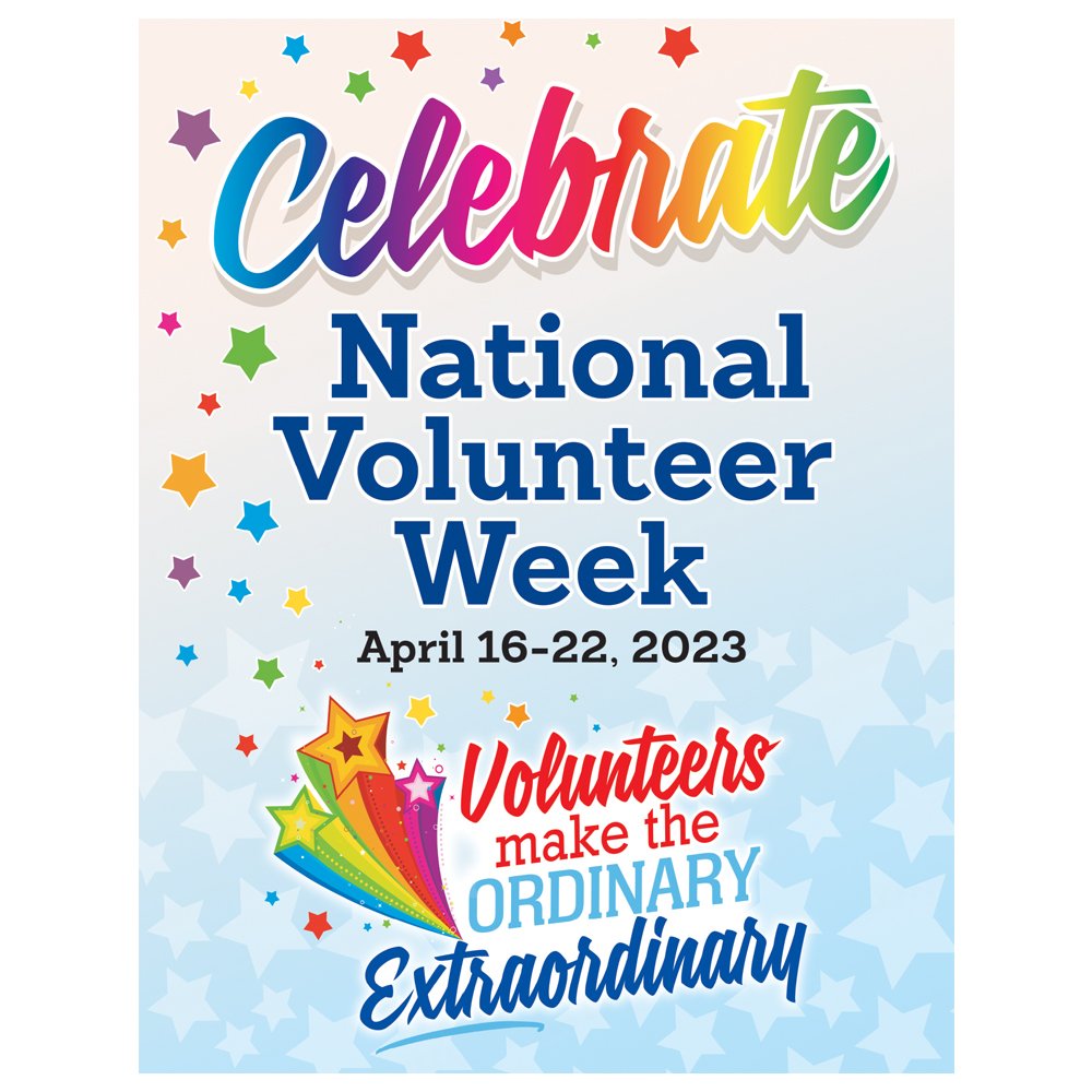 Celebrate National Volunteer Week Poster - Pack of 5 | Positive Promotions
