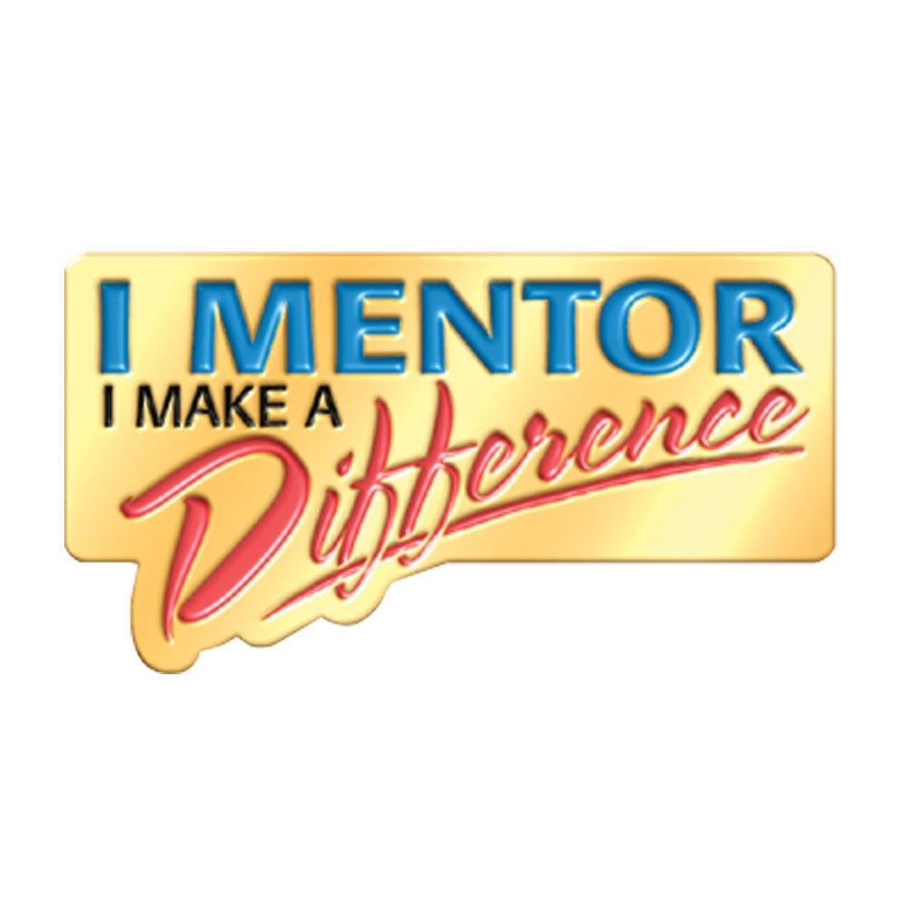 I Mentor I Make A Difference Lapel Pin With Card | Positive Promotions