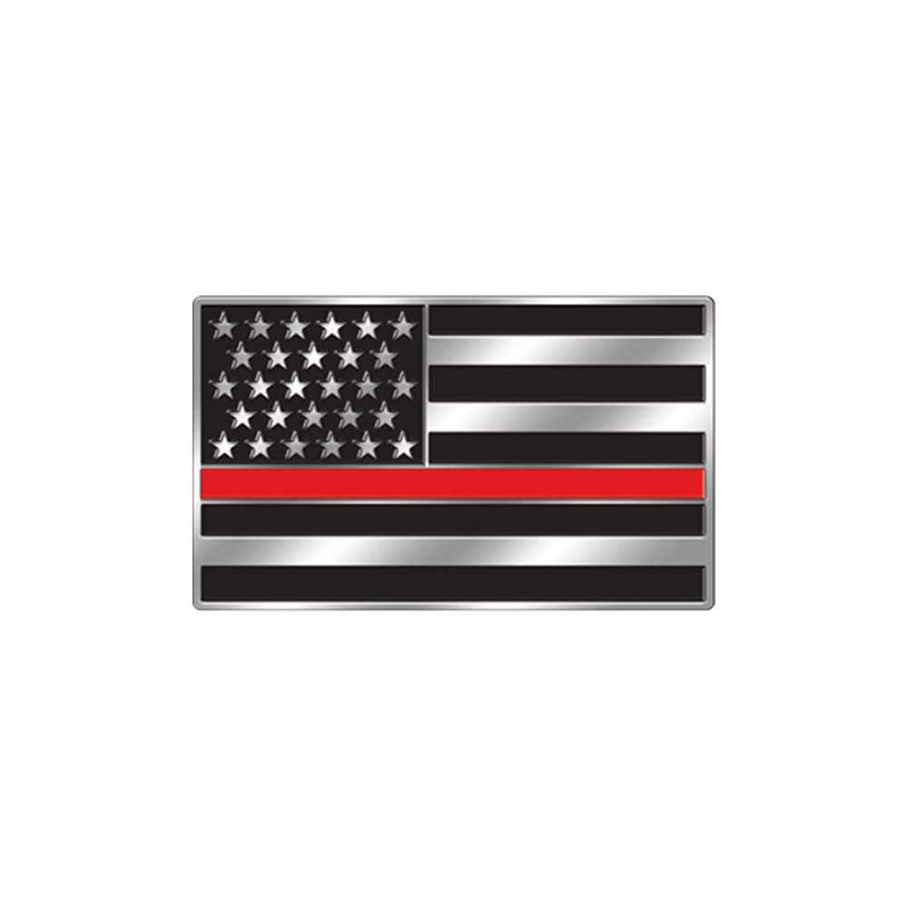 The Thin Red Line Lapel Pin With Presentation Card | Positive Promotions