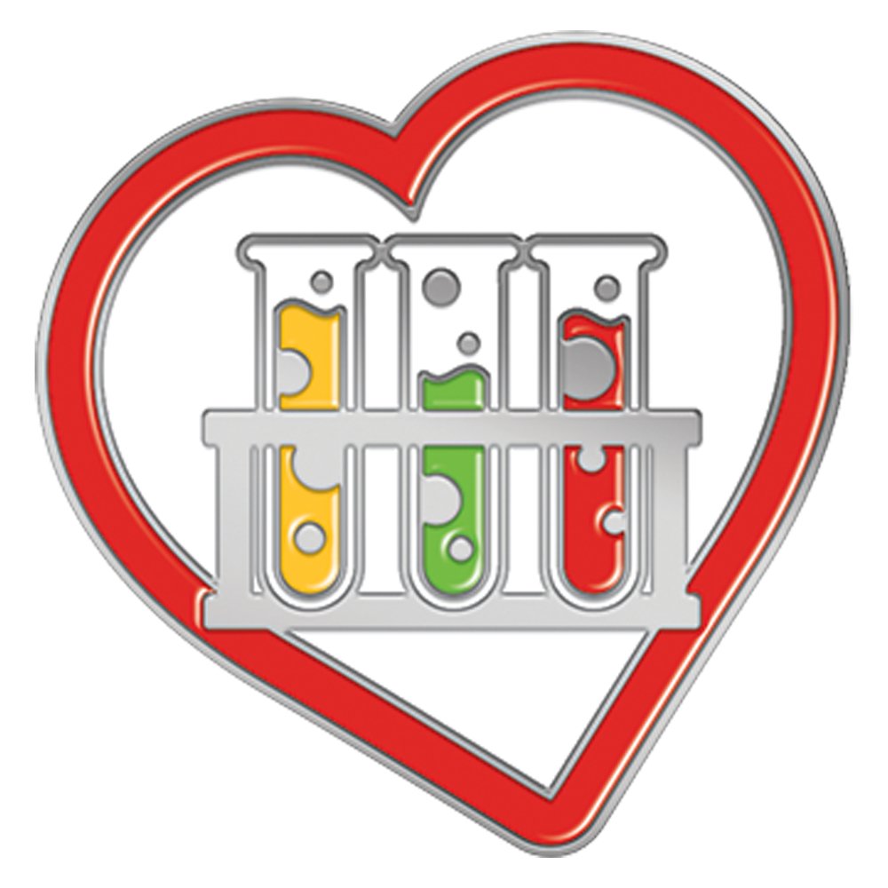 Test Tubes Lapel Pin with Presentation Card | Positive Promotions