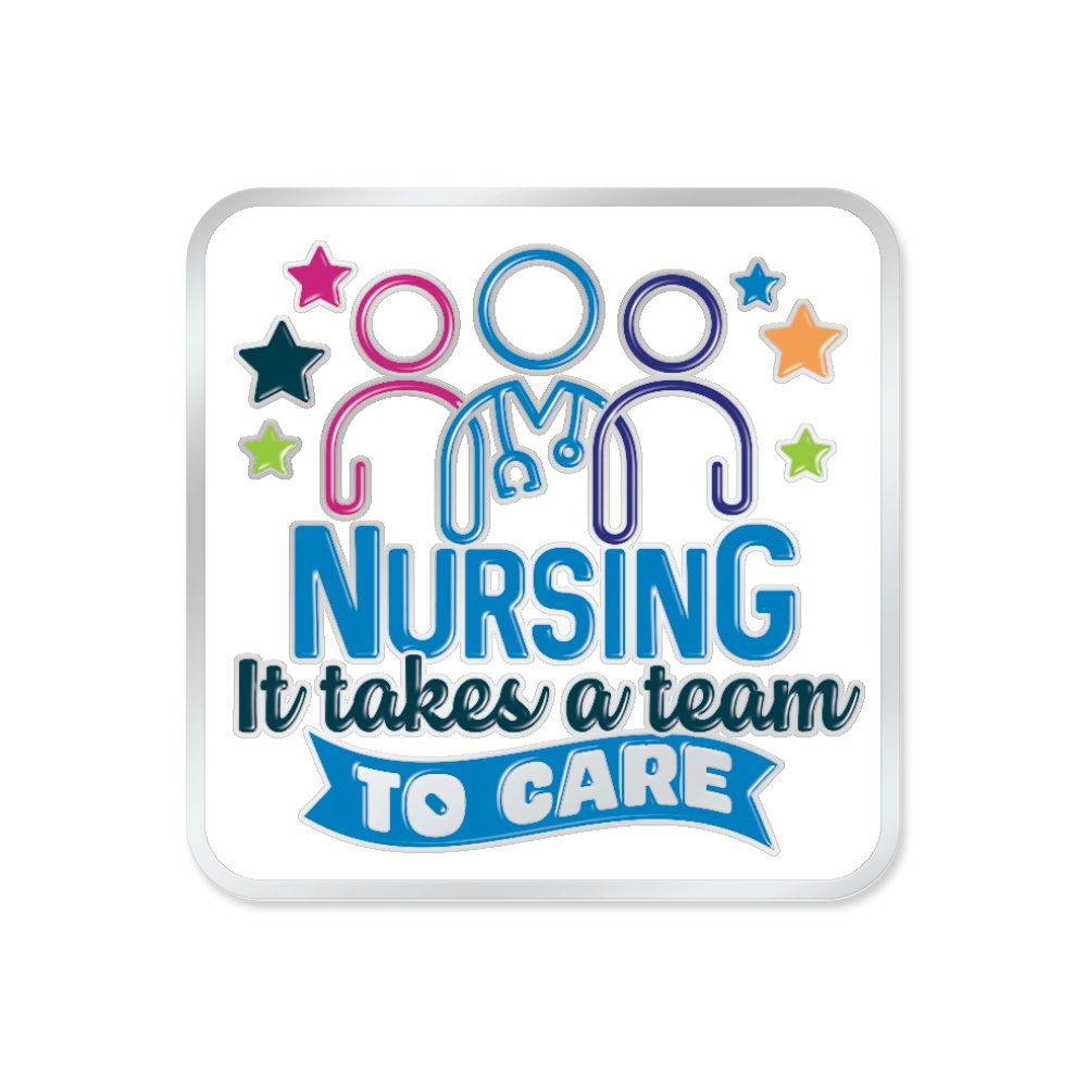 Nursing: It Takes a Team to Care Lapel Pin With Presentation Card ...