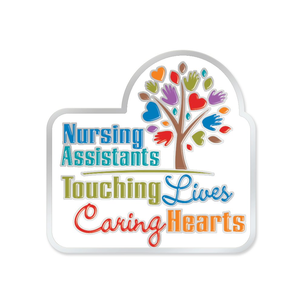 Nursing Assistants: Touching Lives, Caring Hearts Lapel Pin With ...